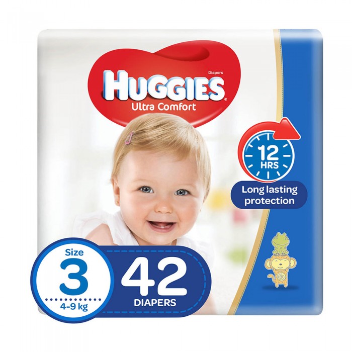Huggies size (3) value pack 42 diapers 4-9 kg